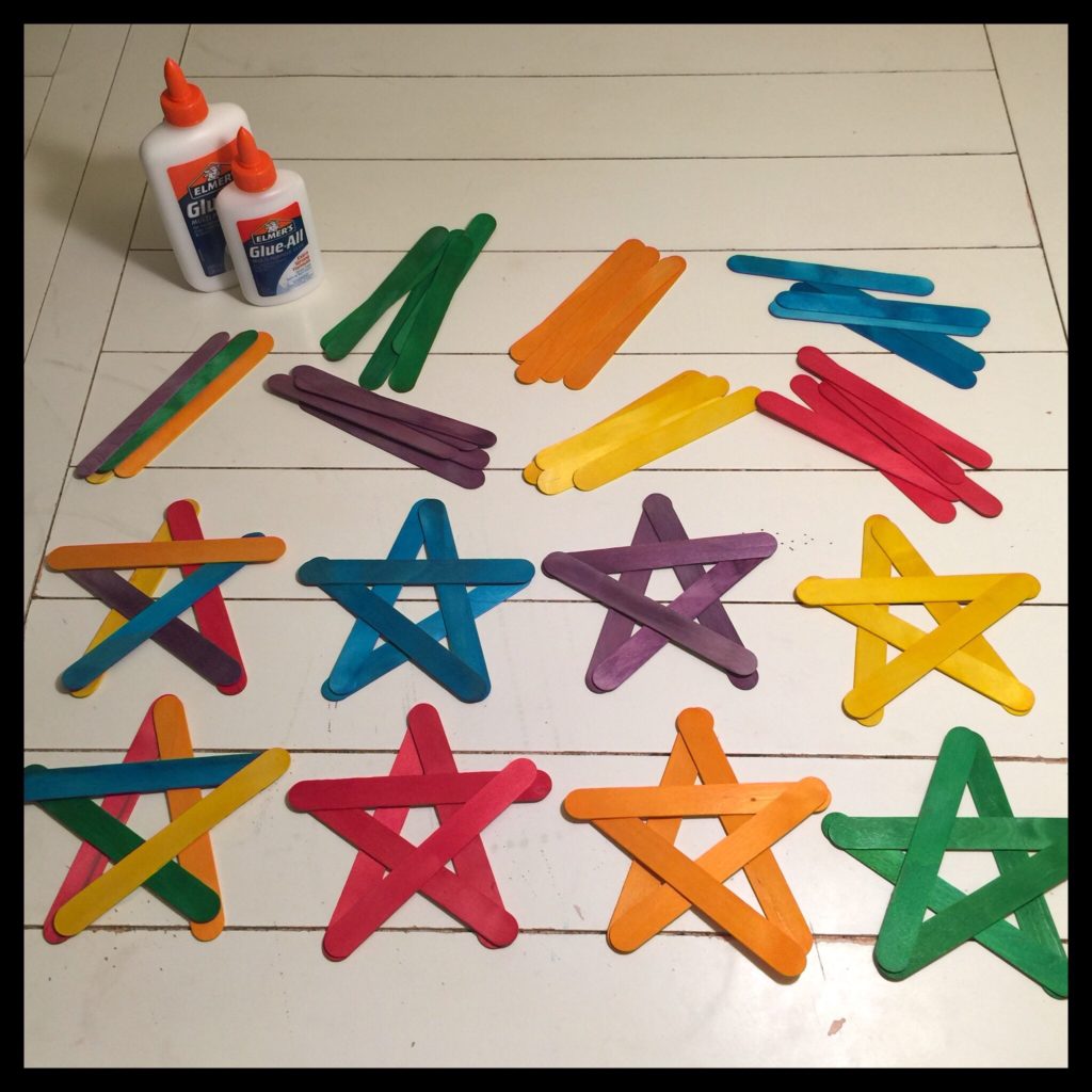 Craft Stick Pentagram or Star Ornaments – Vegan Kitchen Magick