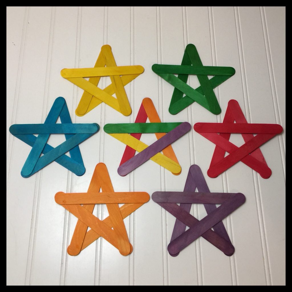 Craft Stick Pentagram or Star Ornaments – Vegan Kitchen Magick